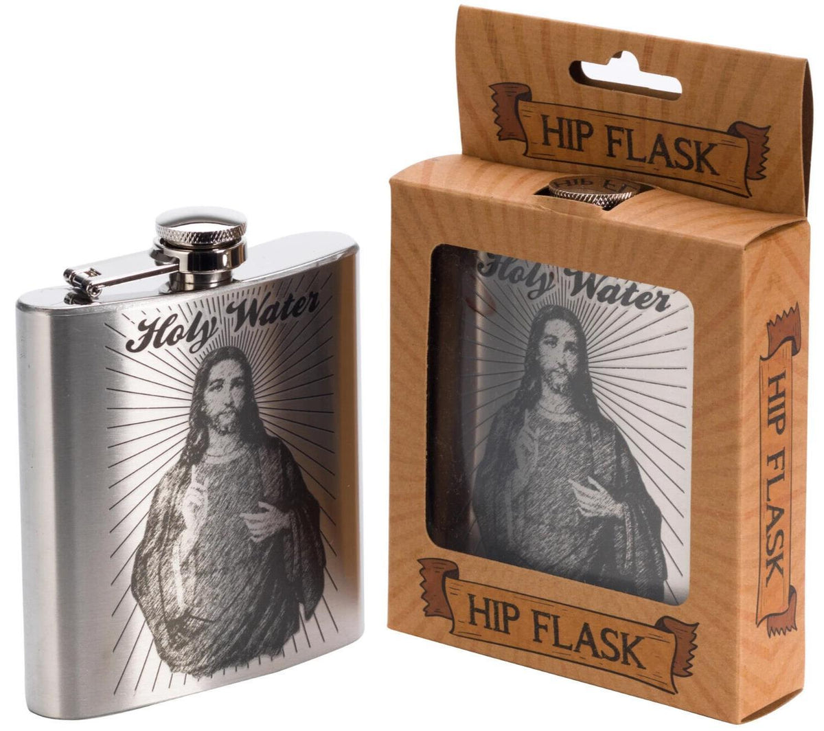 Holy Water Hip Flask Lommelærke – AREASTORE.DK